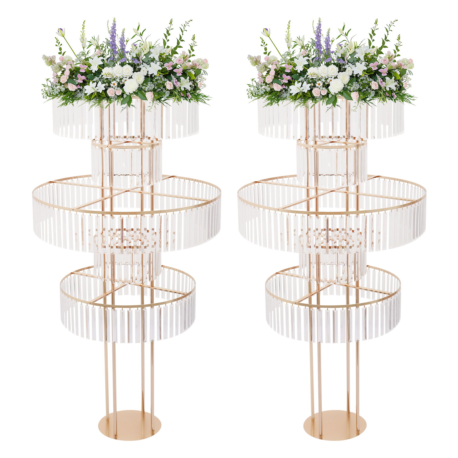 Soporte para flores de 5 niveles para bodas, cumpleaños y eventos ...